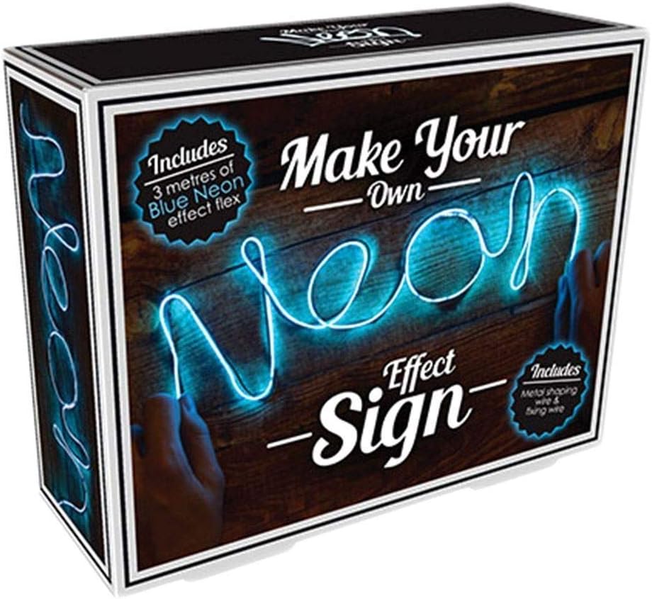 Make Your Own Neon Effect Sign 3M Neon String Light Message Kit BLUE ...