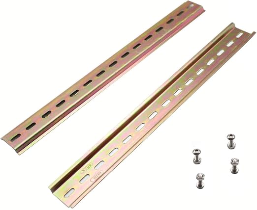 Din Rail, HERKINDNESS DIN Mounting Rail 35mm Width Slotted Design Steel ...