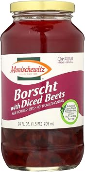 Amazon.com: Manischewitz Borscht with Diced Beets, 24 Ounce (Pack of 12 ...