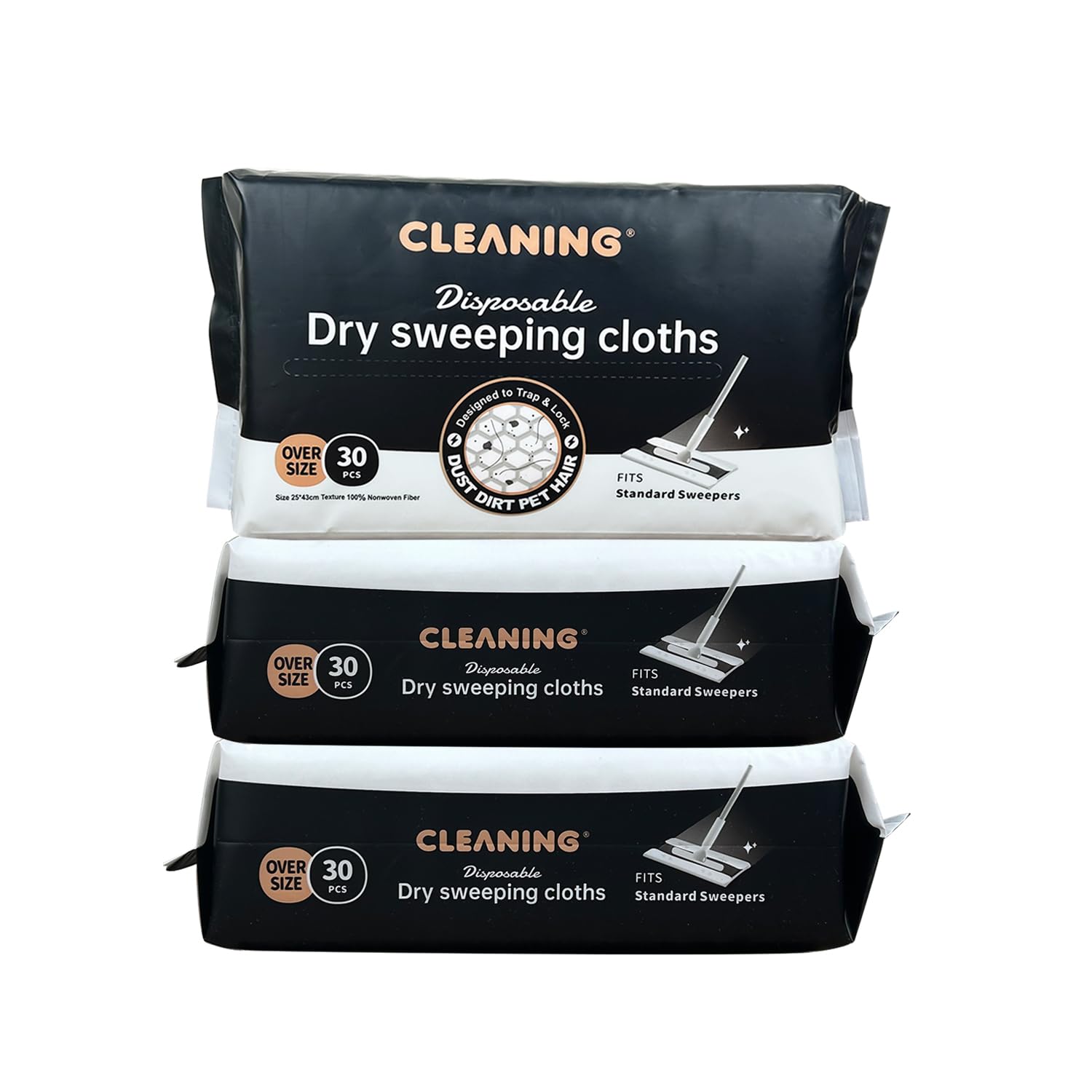 Amazon.com: Peachicha X-Large Dry Mop Refills Wet Mopping Cloth ...