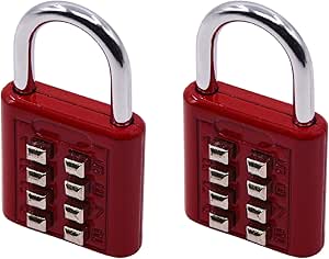 PENCK 8 Digit Combination Lock Padlock, 4 Position Locking Mechanism ...