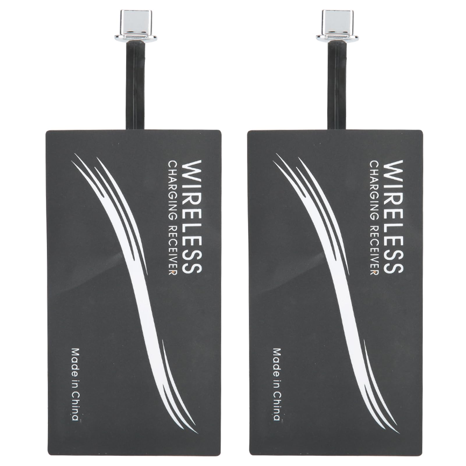Type C Wireless Charging Receiver, 2PCS Ultra Thin Magic Tag Wireless ...