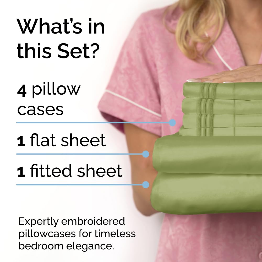 Snapklik.com : CGK Unlimited King 6 Piece Sheet Set- Breathable ...