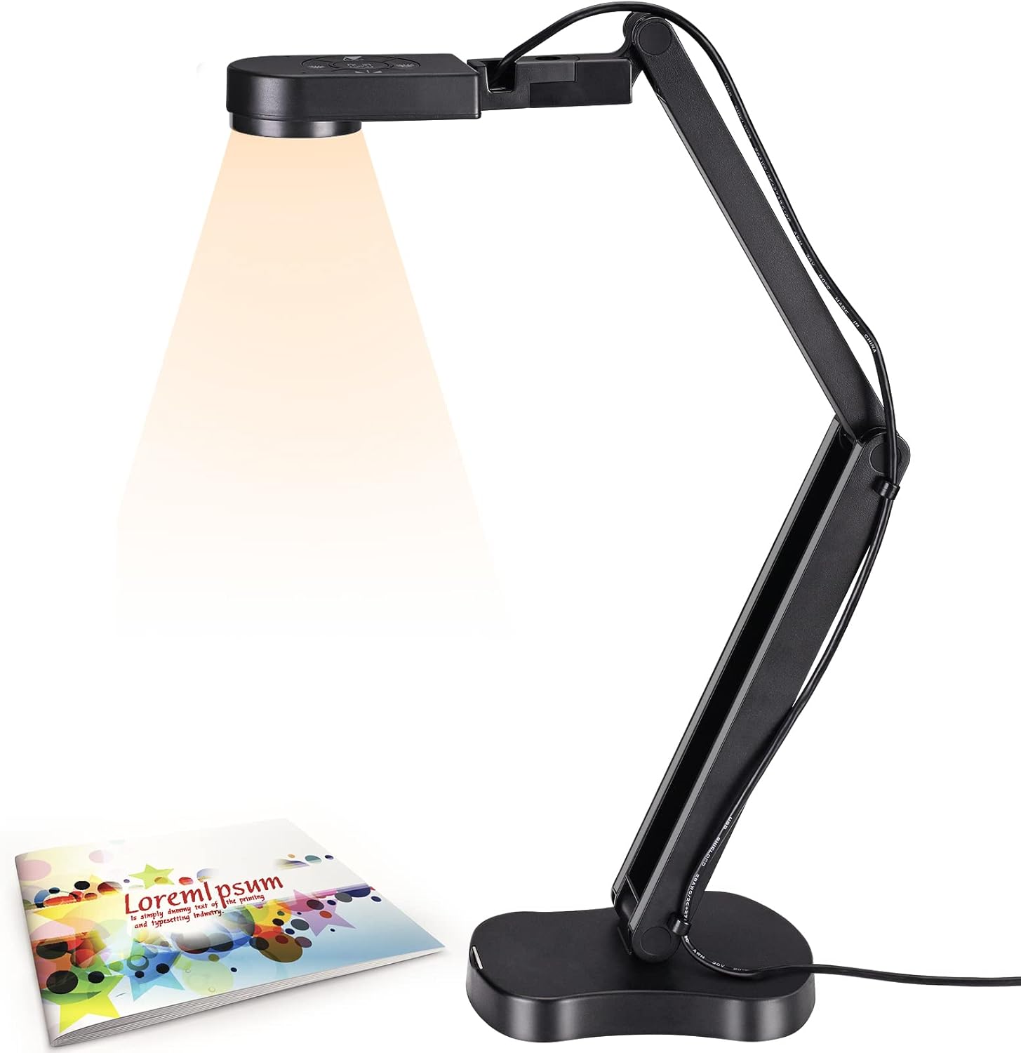 PAKOTOO Web Camera per PC, USB Document Camera con Doppio Microfono ...