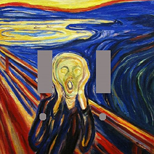 Amazon.com: THE SCREAM EDVARD MUNCH- DOUBLE Light Switch Plate/Cover ...
