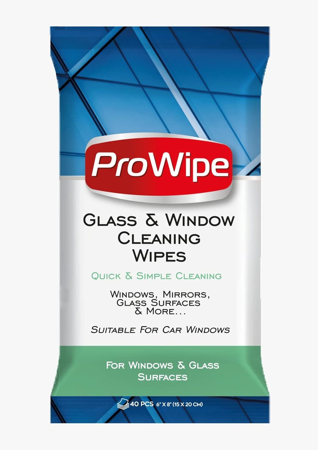 ProWipe Glass Cleaning Wipes for Car Windows, Glasses, Mirrors ...