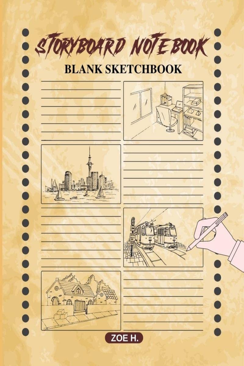 Buy Storyboard Notebook Blank Sketchbook : Pages for Illustrations and ...