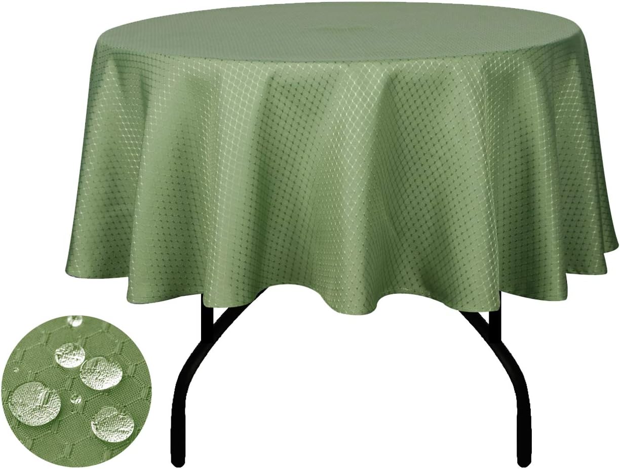 Amazon.com: Tektrum Heavy Duty 70 inch Round Elegant Waffle Weave Check ...