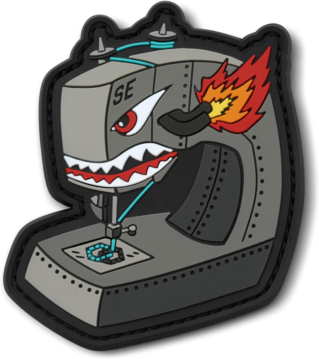 Amazon.com : Savior Equipment Tactical Angry Sewing Machine PVC Moral ...