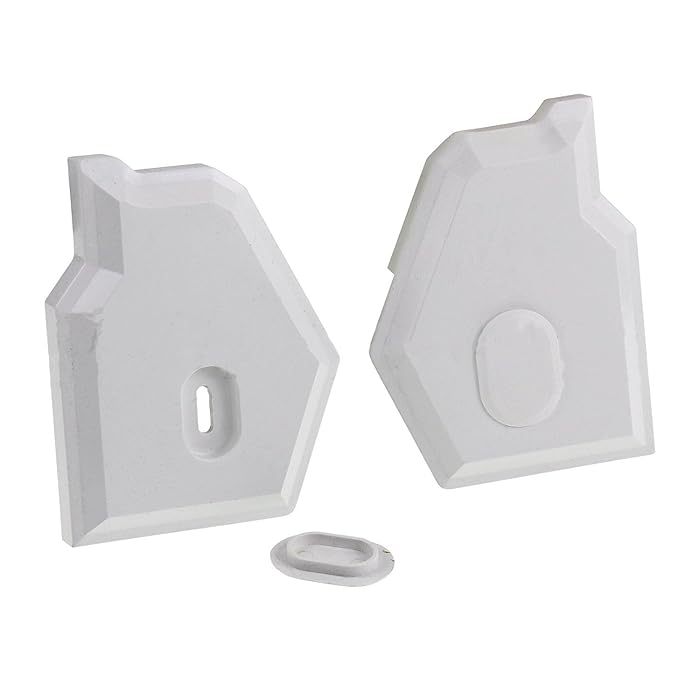 Buy Pair of White Synseal Starter Gable Glazing Bar End Caps (Left and ...