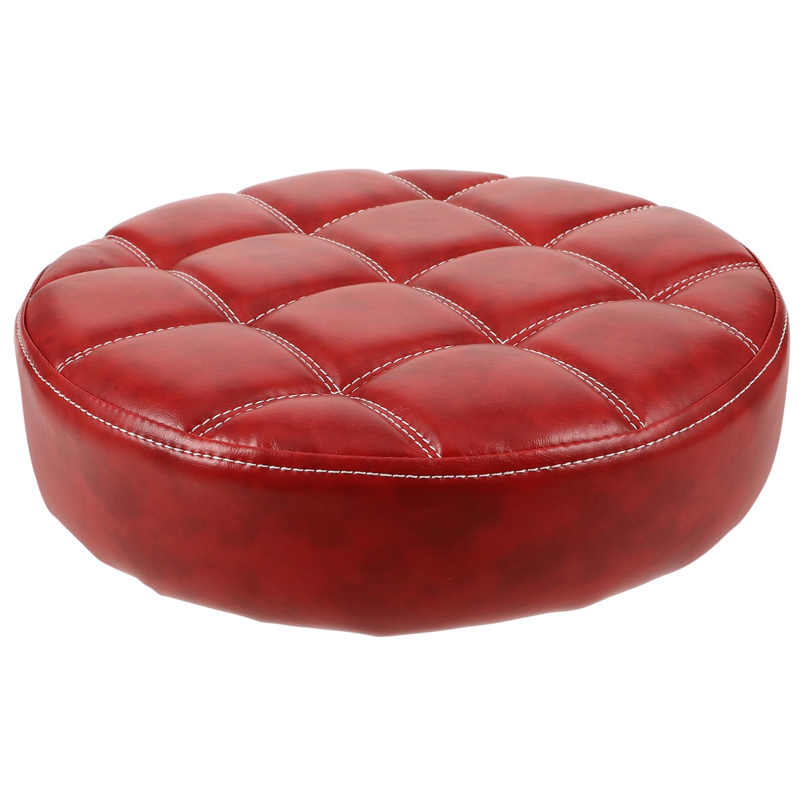 Amazon.com: Kichvoe Round Bar Stool Cushion Pu Leather Seat Cover for ...