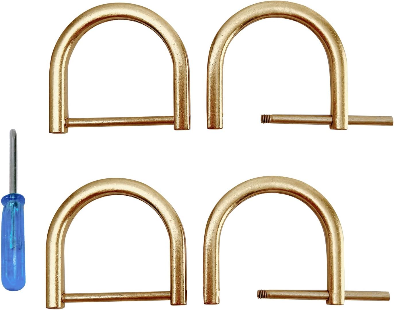 Amazon.com: willikiva 4Pcs D Ring with Closing Screw Replacement Screw ...