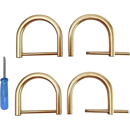 Amazon.com: willikiva 4Pcs D Ring with Closing Screw Replacement Screw ...