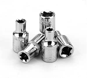 Amazon.com: BERWENNY 5pcs 1/4inch Drive E4 E5 E6 E7 E8 E Type Torx Star ...