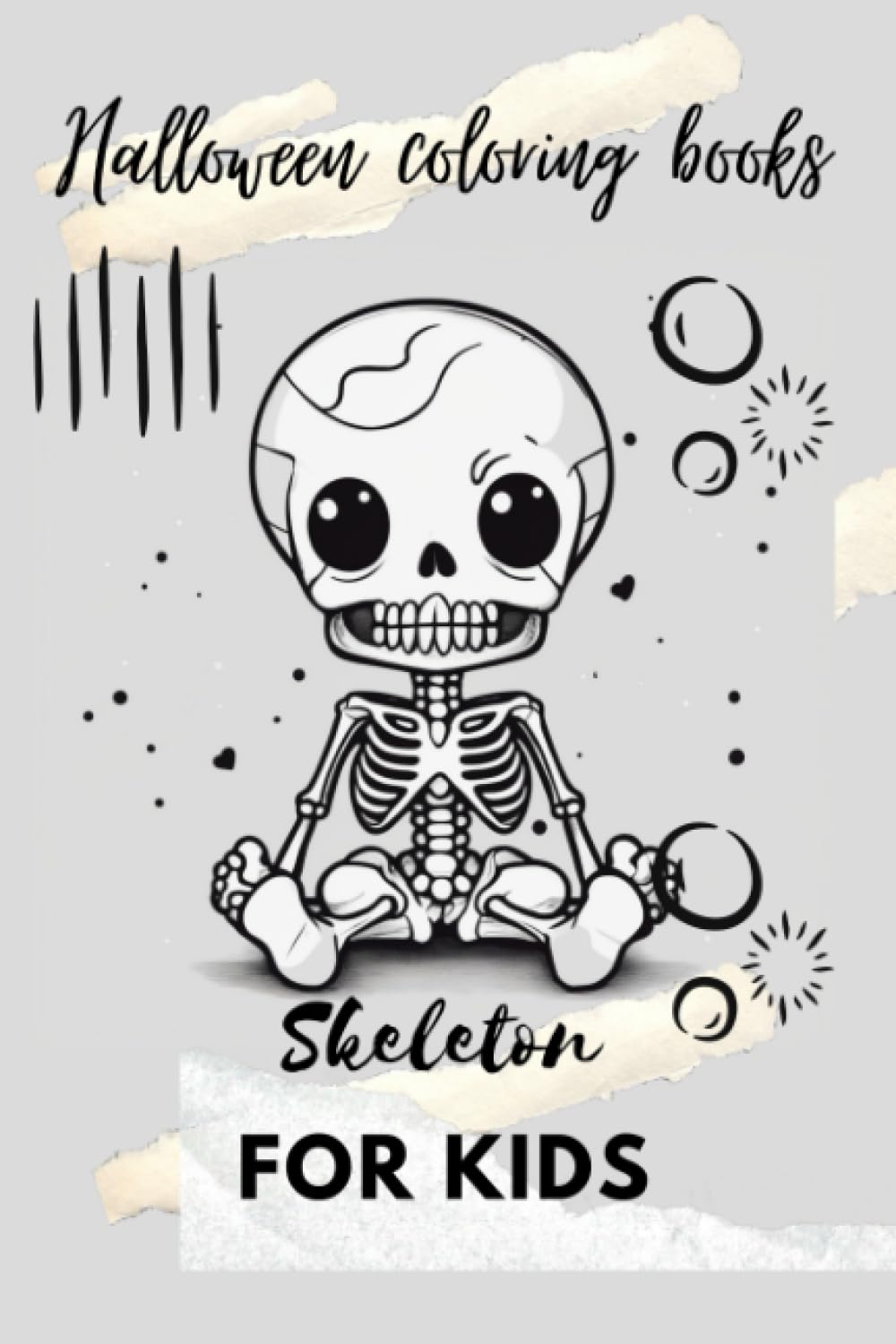 Halloween coloring books: Skeleton, for kids: Villena, Ana ...