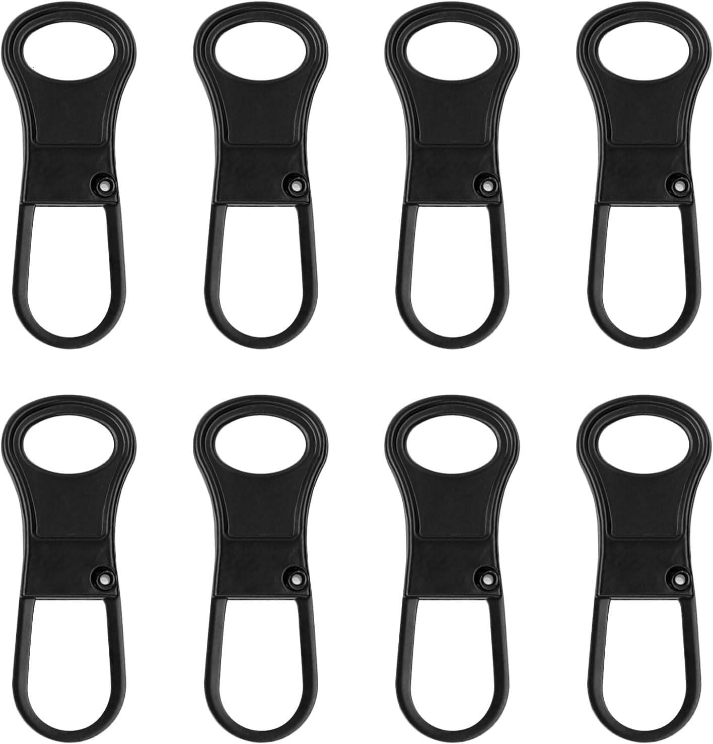 Amazon.com: 8Pcs Black Detachable Zipper Pull Replacement, Removable ...