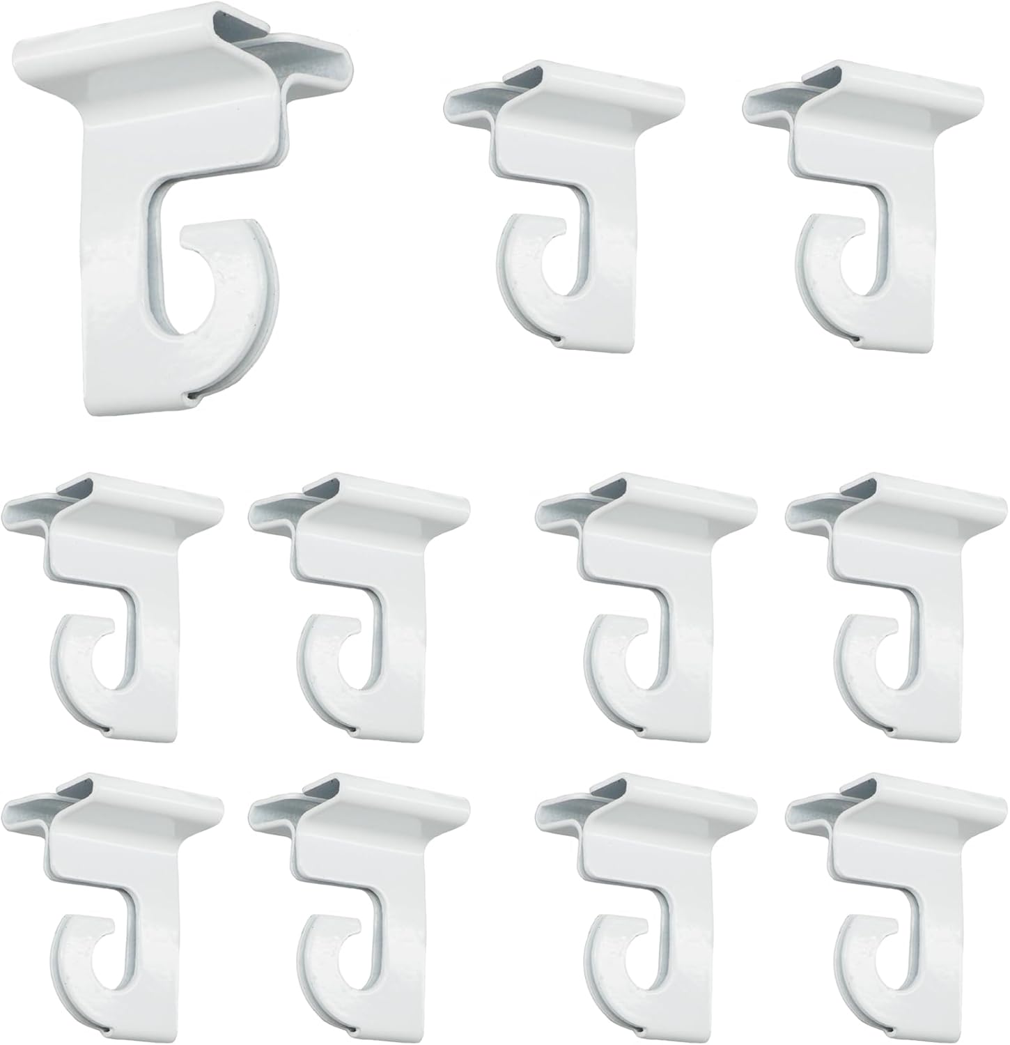 Extra Heavy Duty White Aluminum Drop Ceiling Hooks, One Piece Ceiling ...