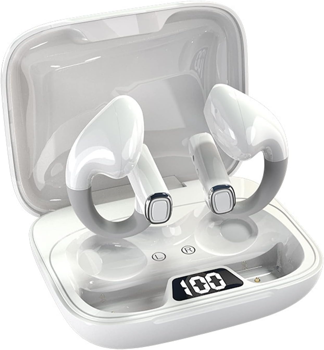 Amazon.com: Loluka Wireless Ear Clip Bone Conduction Headphones ...