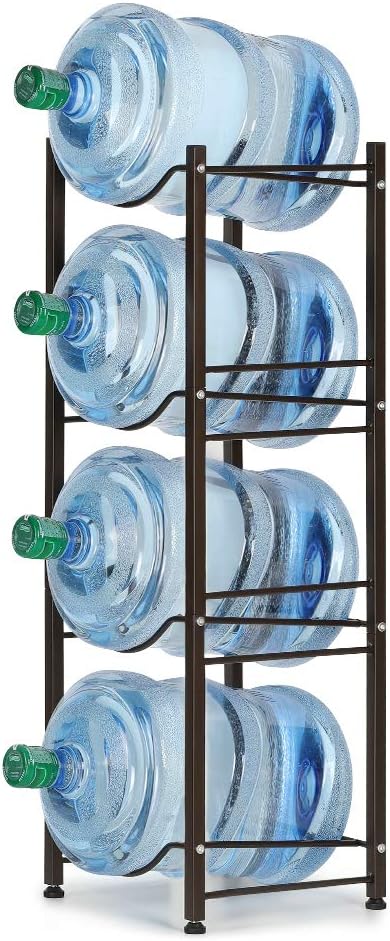 CASAVIDA Water Cooler Jug Rack, 3-Tier Water Bottle Storage Rack ...