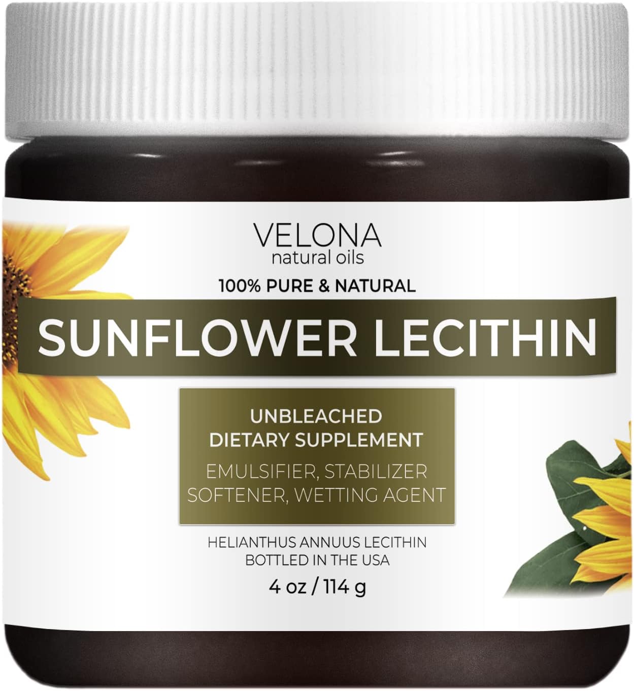 Amazon.com: velona Pure Liquid Soy Lecithin 4 oz | Food Grade ...