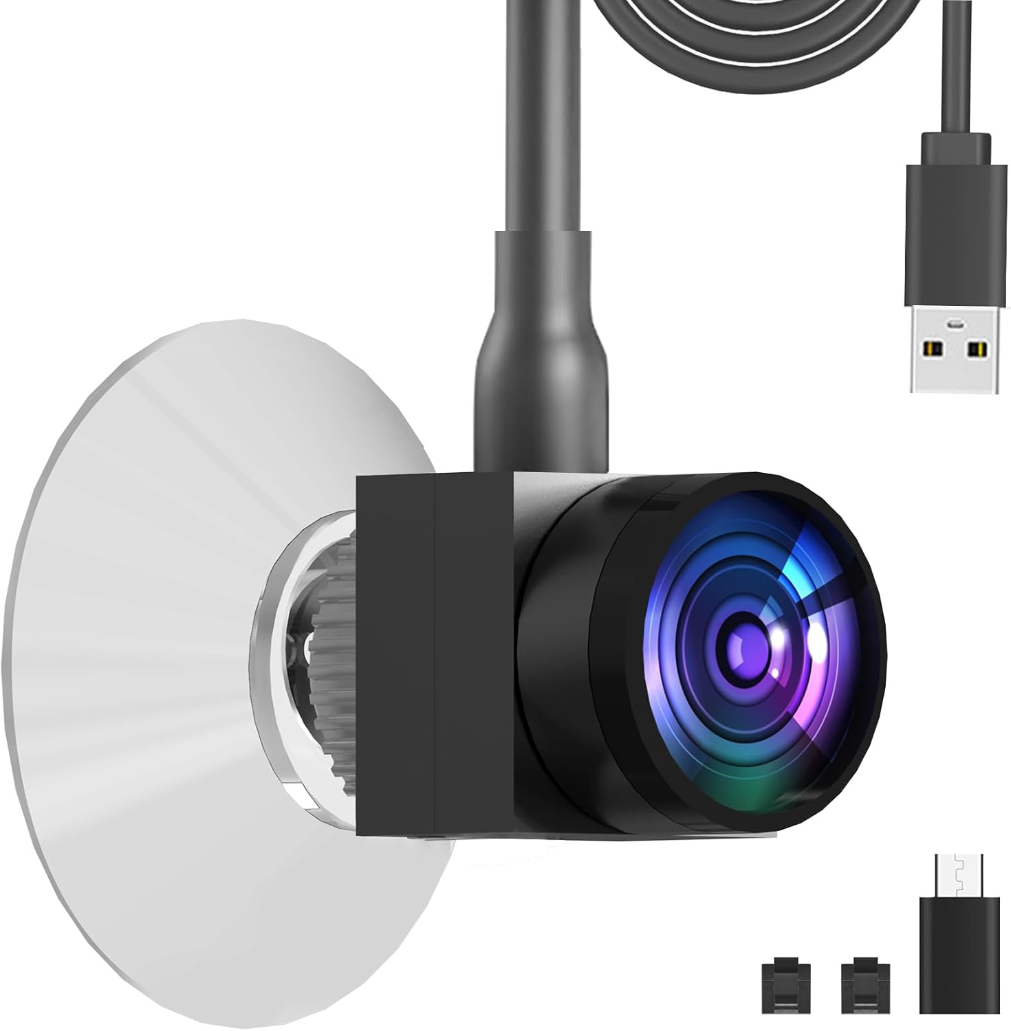 Amazon.com: Eye Contact Webcam 1080P Auto Focus with Suction Cup of ...