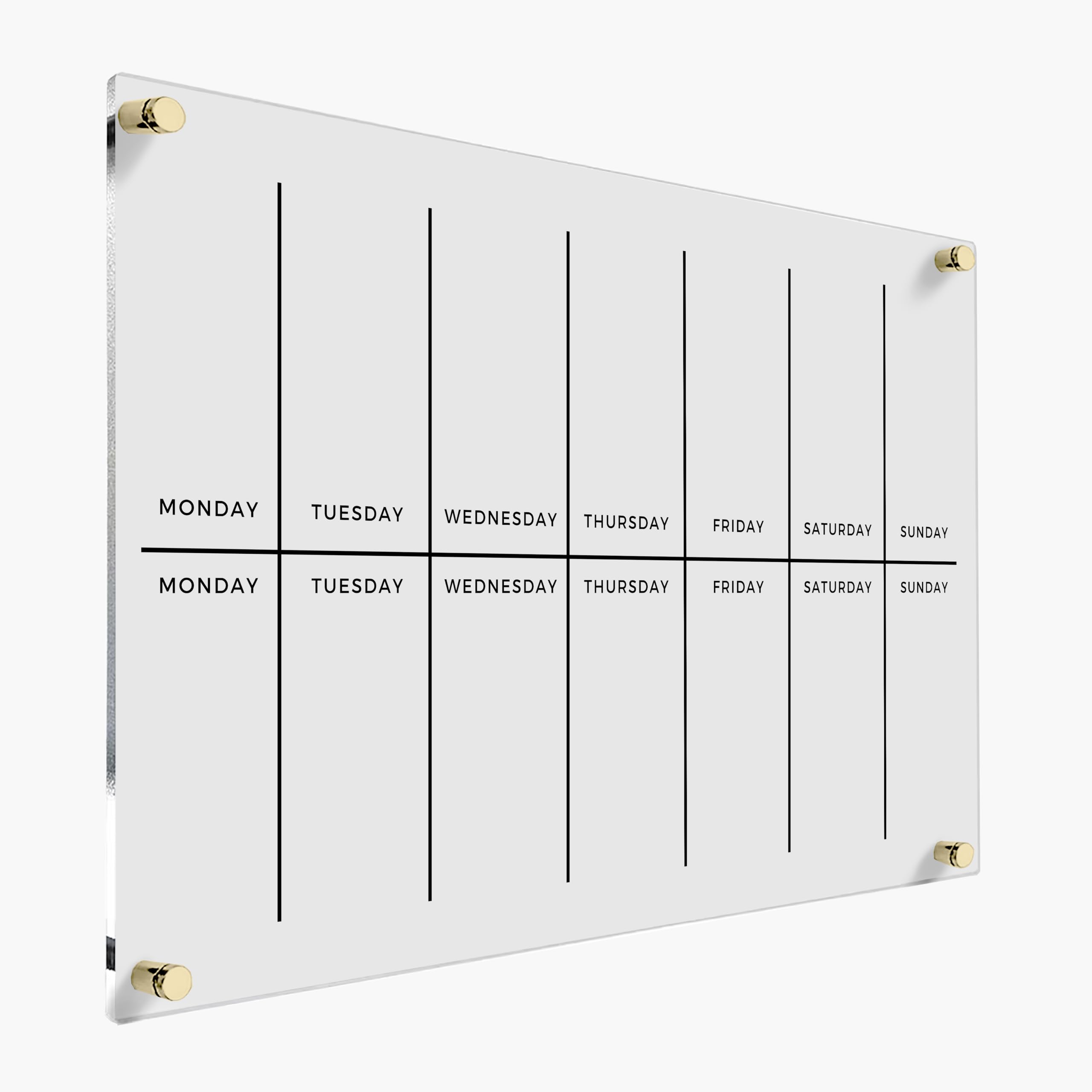 Amazon.com: Double Week Planner Acrylic Wall Personalized Calendar 2024 ...