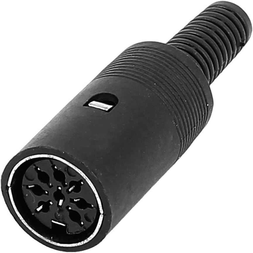Amazon.com: TSKDOUA Plastic Coated DIN 8Pin Female Connector Adapter ...