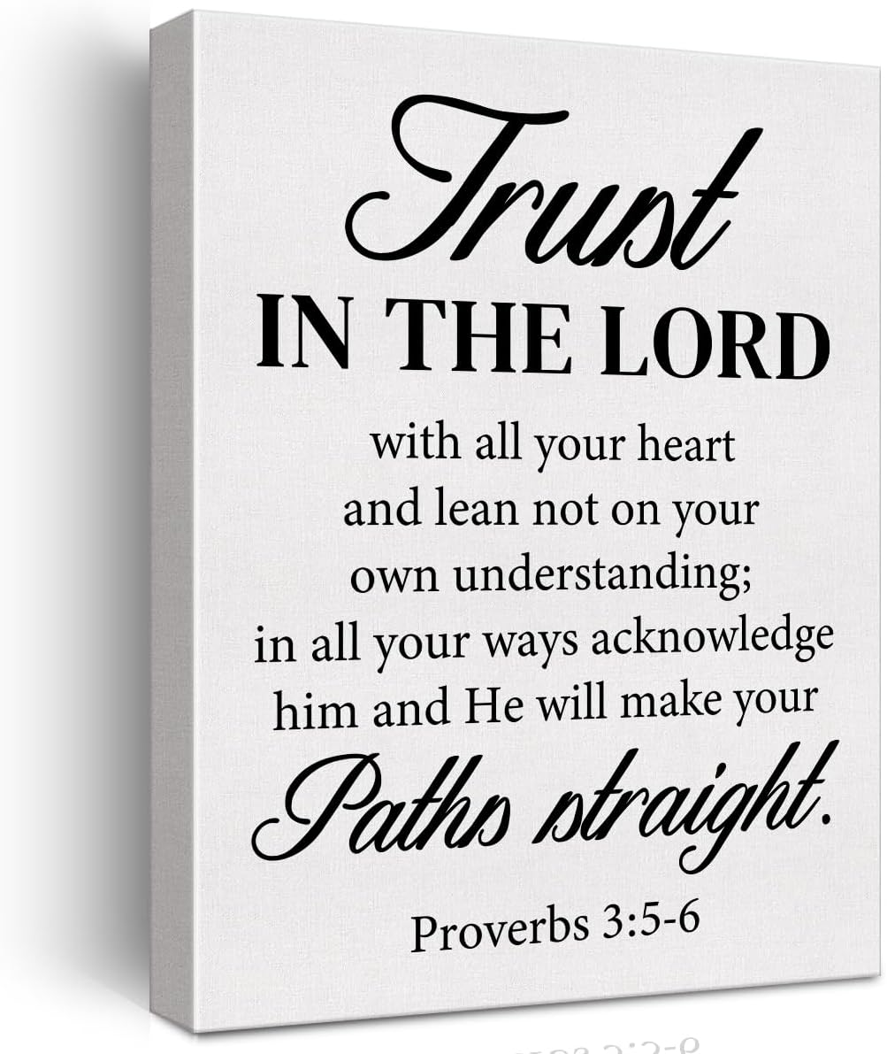 Amazon.com: Inspirational Bible Verse Wall Art Decor Christian Poster ...
