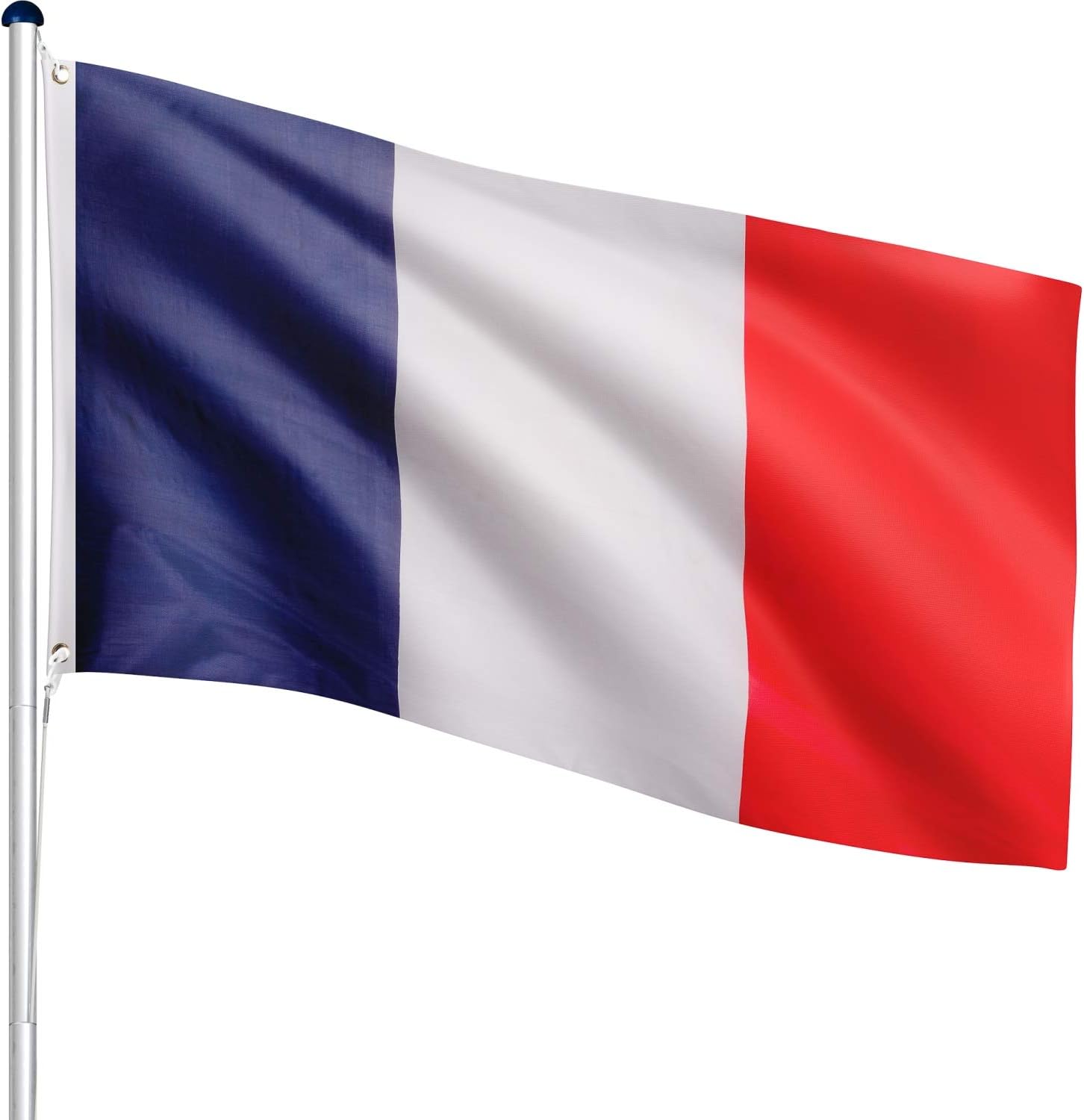 FLAGMASTER® Mât de Drapeau en Aluminium 6,5 m + Drapeau, kit Complet ...