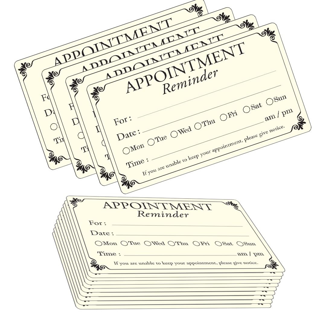 Medical Appointment Reminder Cards RXBC2011 Appointment Reminder Cards