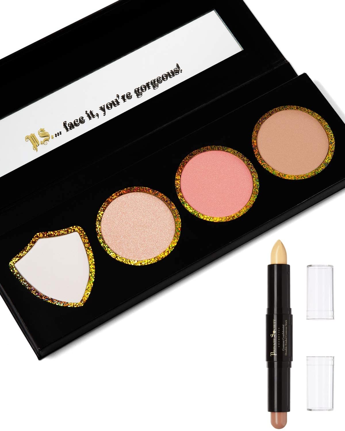 Amazon.com: Private Society Cosmetics - Contour & Highlight Makeup Kit ...