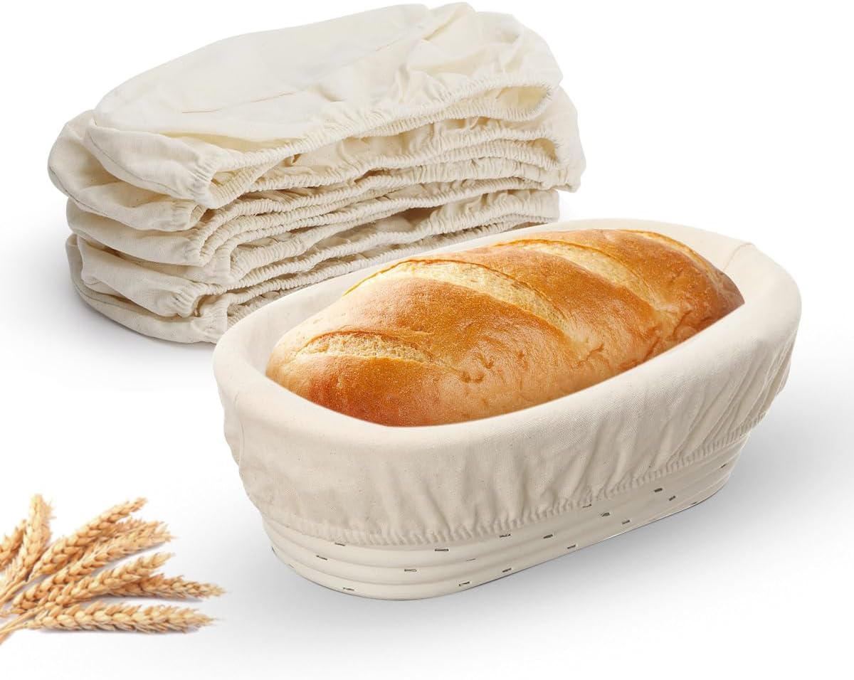 Amazon.com: Aieve 6 Pack Bread Proofing Basket Cloth Liner,Baking Dough ...