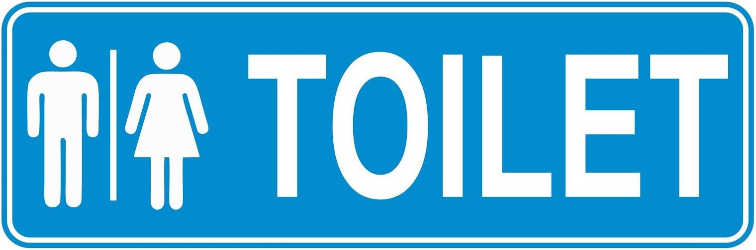 Asmi Collections Self Adhesive Toilet Sign Restroom Sign Stickers ...