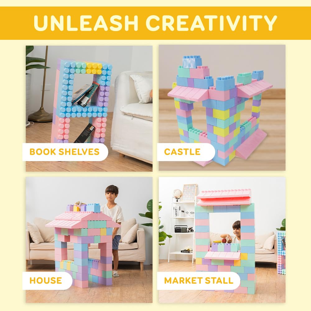 Snapklik.com : PLATPORTS Huge Blocks - Giant Plastic Blocks - Big ...