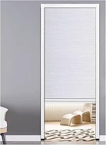 Folding Sliding Invisible Door Partition, No Drill White Accordion Door ...
