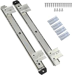 Amazon.com: SAGIDAR Drawer Runners 350mm, Keyboard Tray Guides Side ...