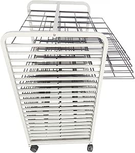 20-layer A2, 4K Oil Painting Board Drying Rack, Wheeled Art Shelf ...