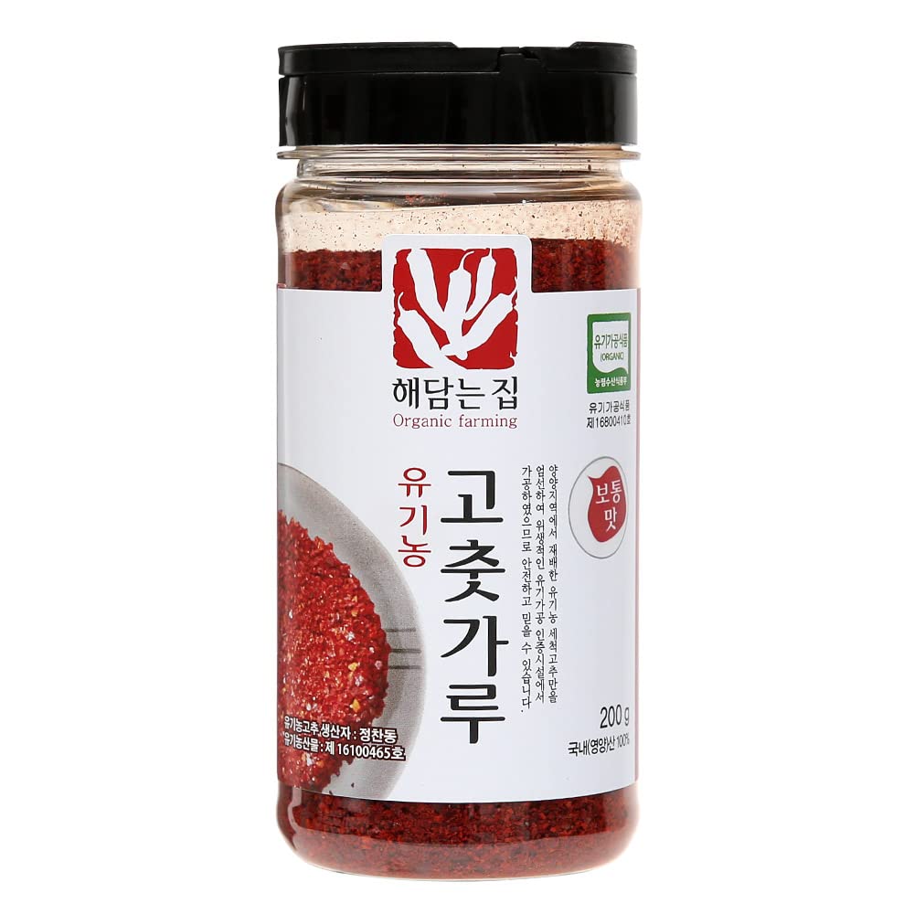 Amazon.com : Organic Korean Red Pepper Flakes Gochugaru Chilli Powder ...