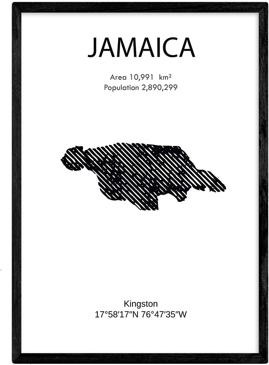 Poster of Jamaica. Sheets of countries and continents. A3 size : Amazon ...