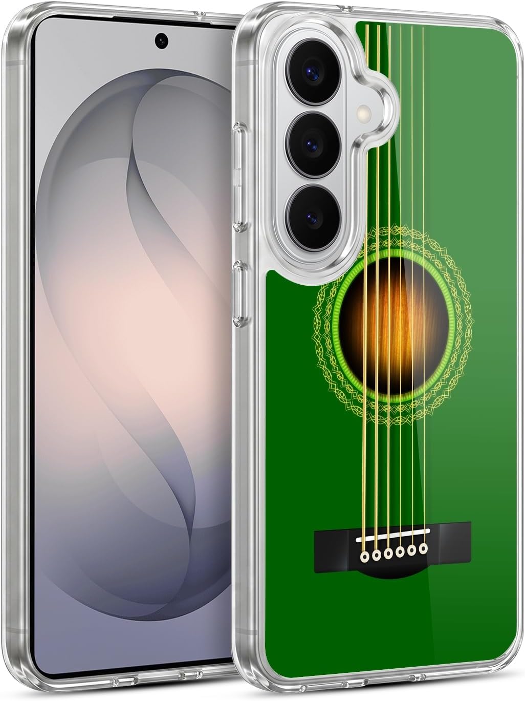 Amazon.com: Head Case Designs Green Acoustic Guitar Gel Case [Military ...