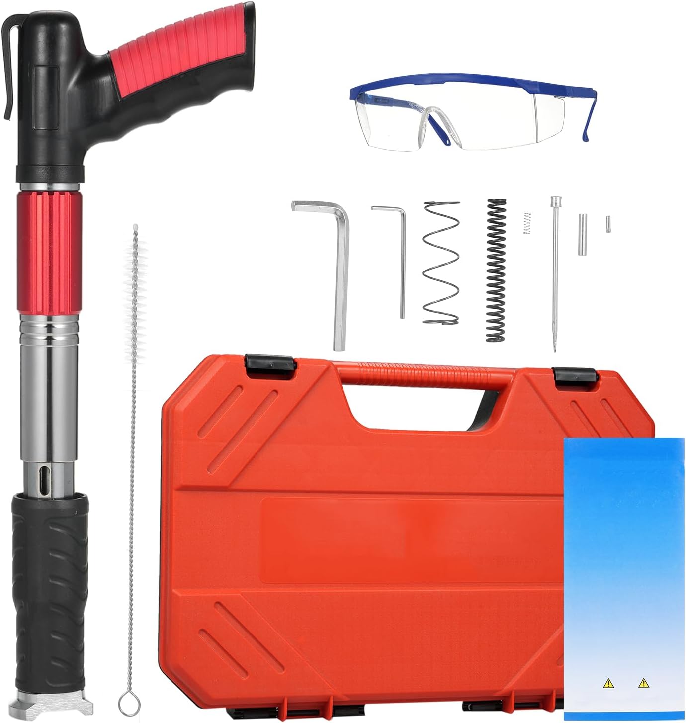 Oimzzr Manual Mini Steel Nail Gun 5 Gears Power Adjustable Wall Nail ...