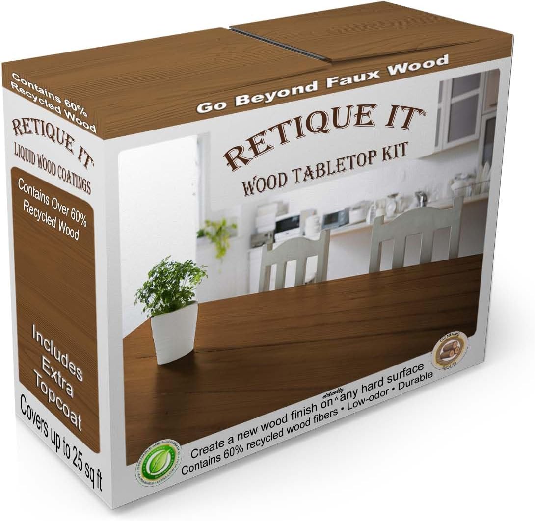 Retique It Wood Finish Tabletop Kit – GO Beyond Faux Wood with ...