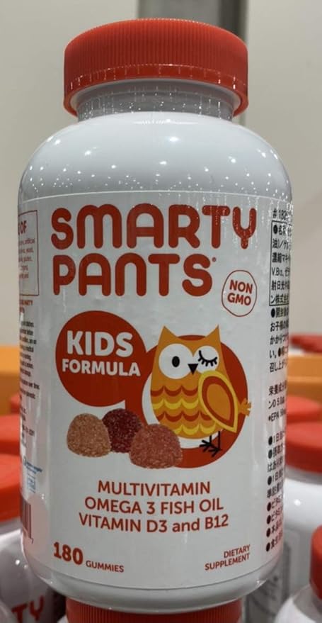 Amazon.co.jp: SMARTY PANTS KIDS MULTIVITAMIN OMEGA3 FISHOIL VITAMIN D3 ...