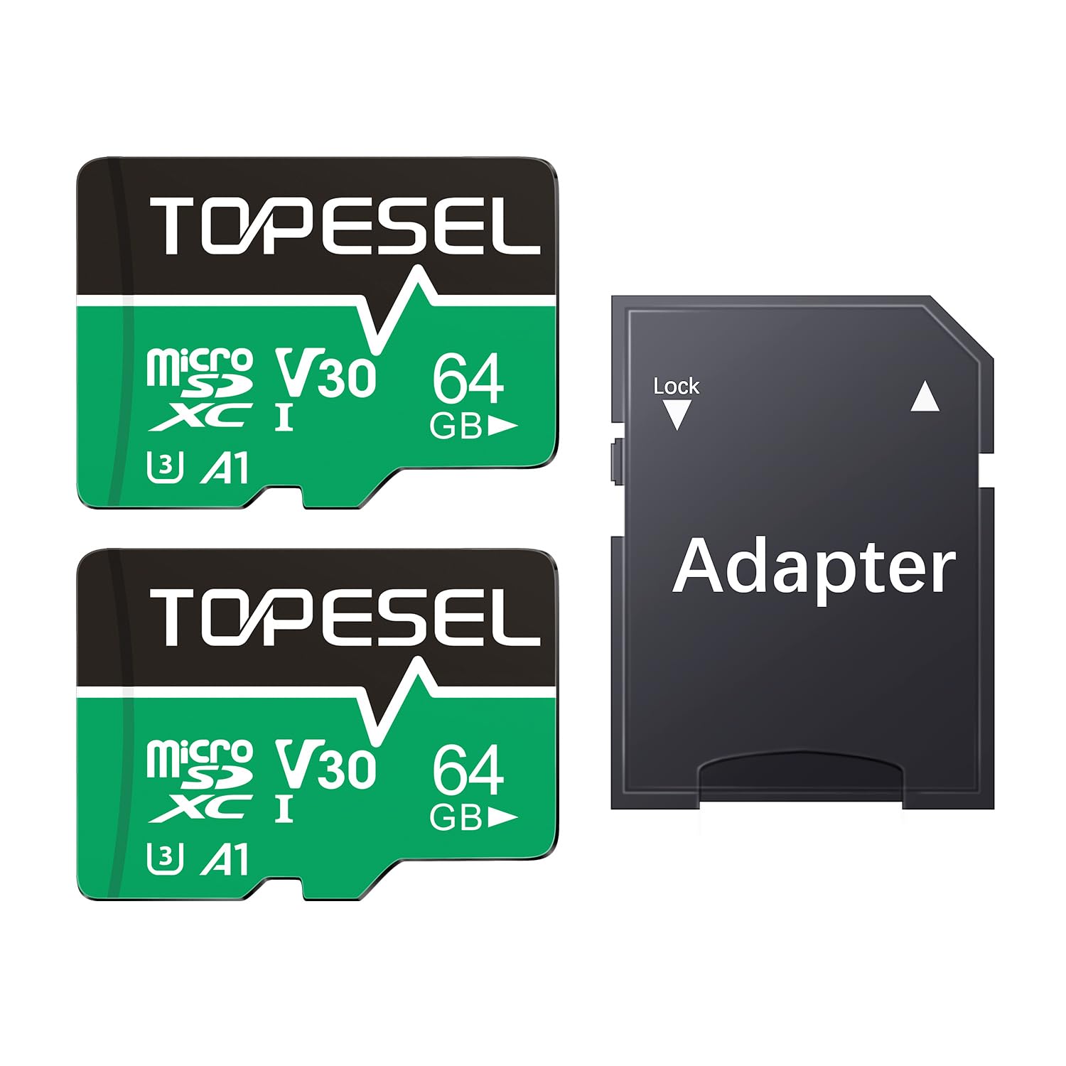 Amazon.com: TOPESEL 64GB 2-Pack Micro SD Card, 4K Camera Pro, UHD Video ...