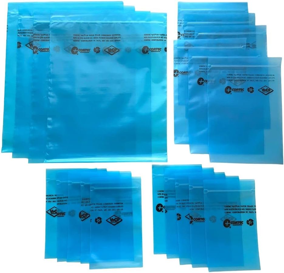Amazon.com: VCI Rust Prevention Zip Close Storage Bags (Variety Pack ...