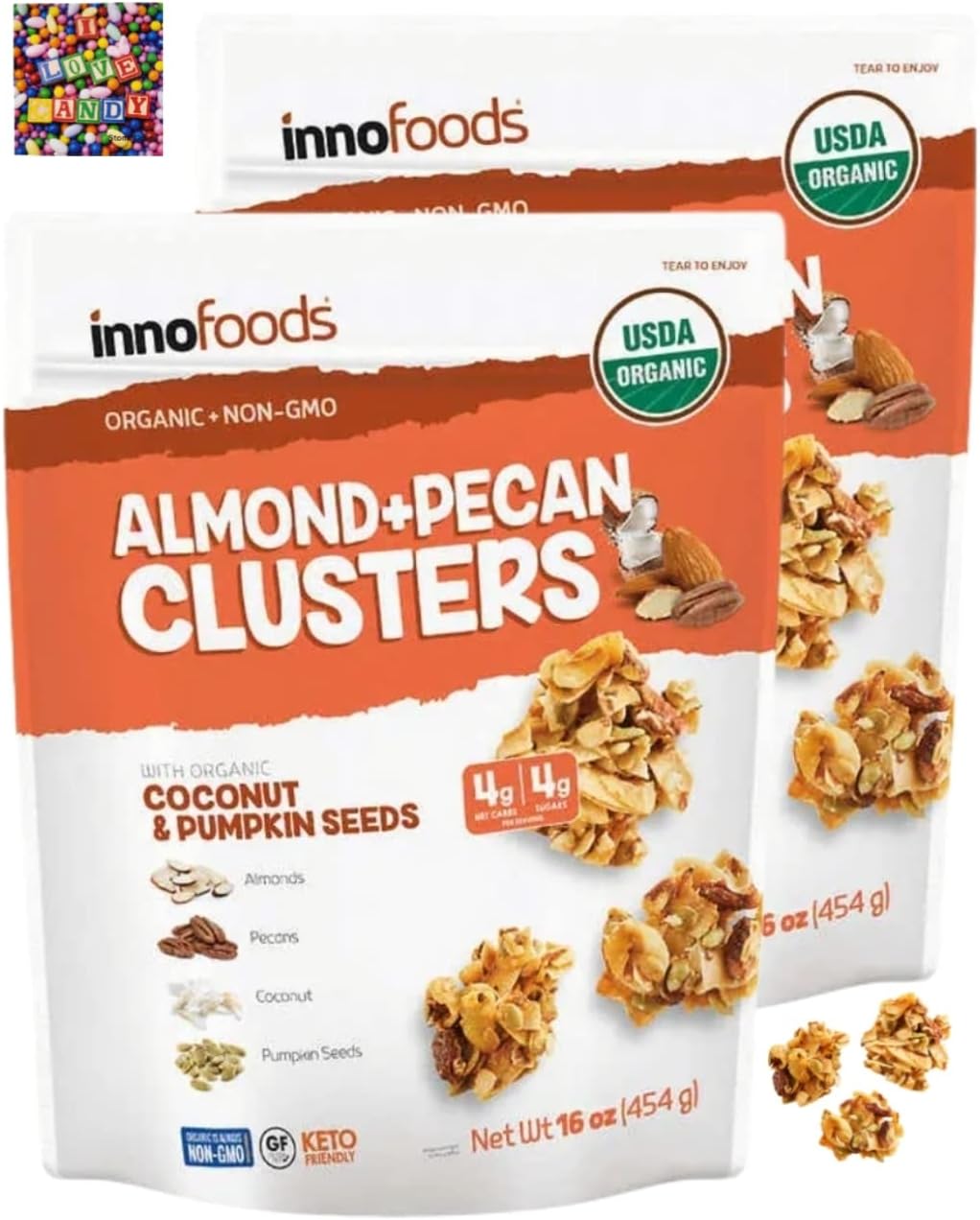 Amazon.com: Simply Nature Organic Keto Super Seed Coconut Clusters - 10 ...