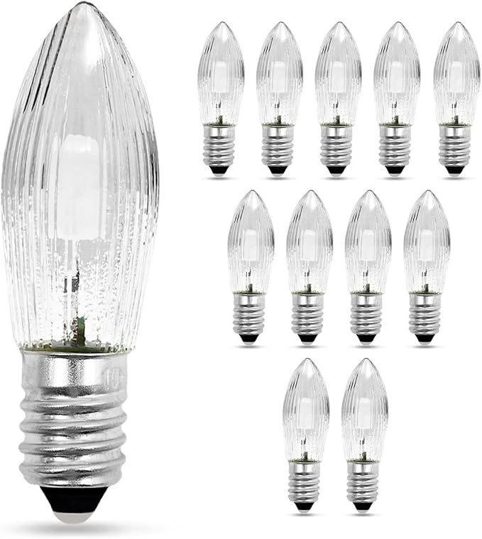 Candle Light Bulbs Candle Bulb Small Screw Candle Bridge Lights for ...