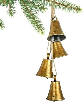 Amazon.com: styleonme Decorative Bells, Christmas Bells, Metal Indoor ...