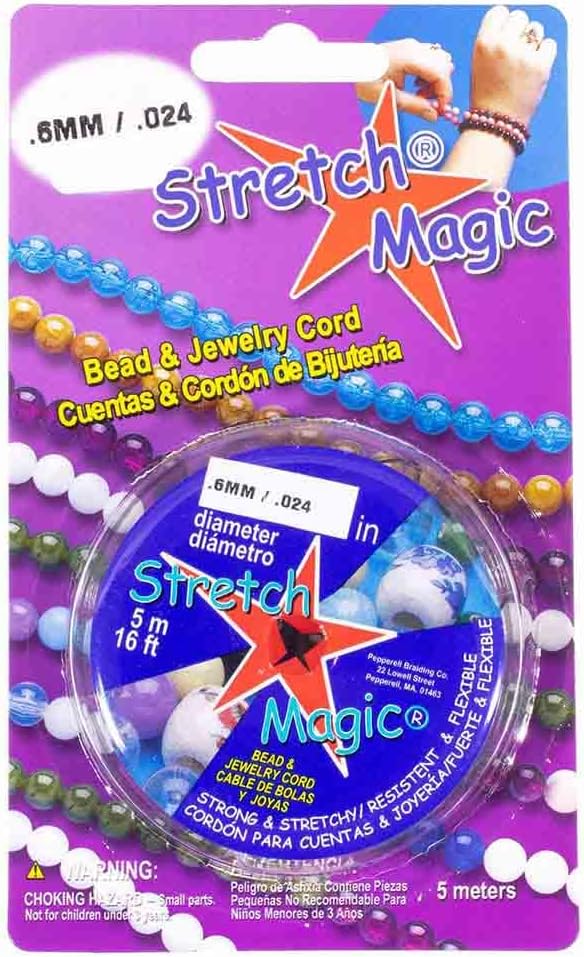 Amazon.com: Pepperell Stretch Magic Bead Jewelry Elastic Cord String ...