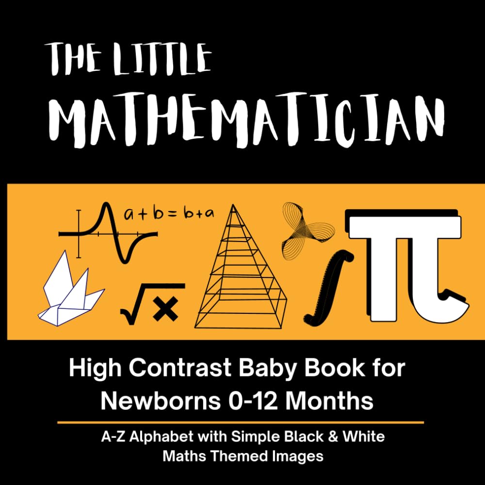 Amazon.com: THE LITTLE MATHEMATICIAN - High Contrast Baby Book for ...
